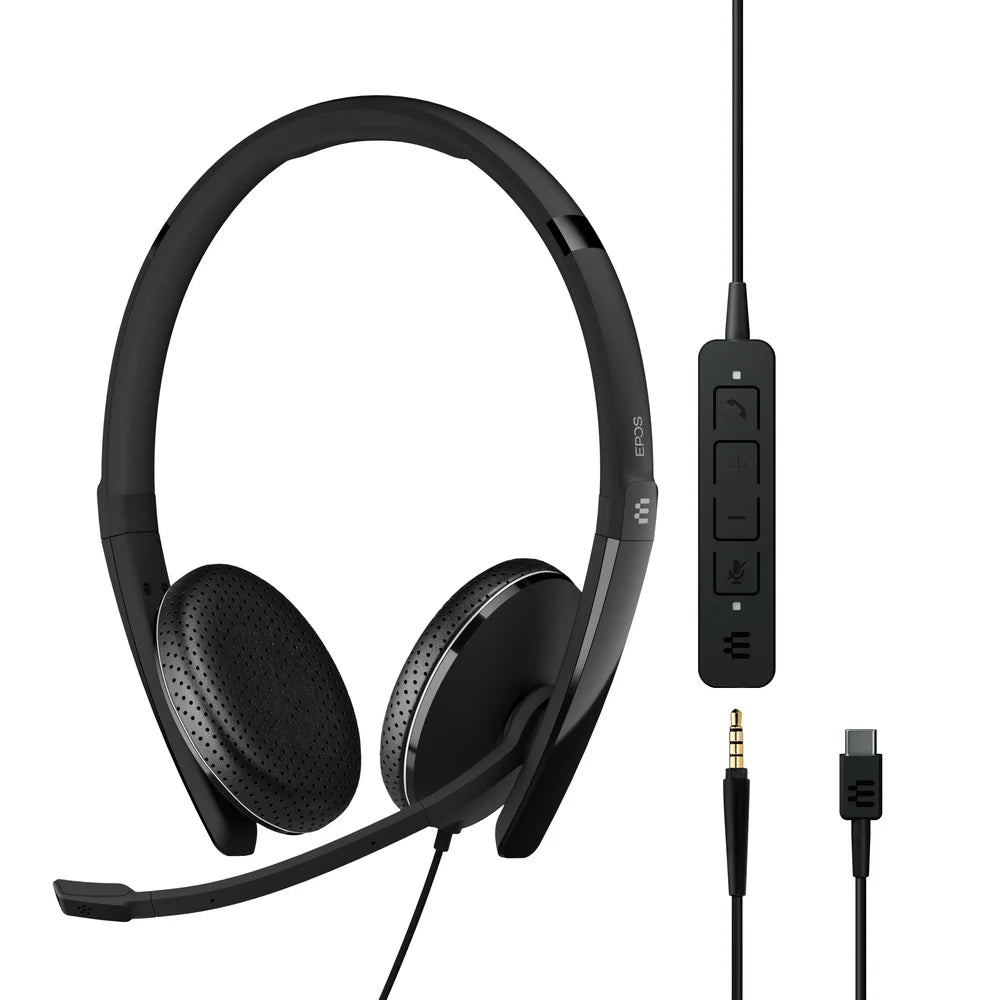 EPOS ADAPT 165 II, Çift Taraflı, USB ve 3,5 mm Jak Girişli, Kablolu Ku